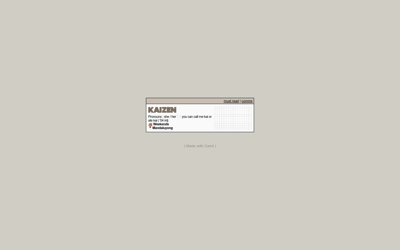 Kaizenbns/comms